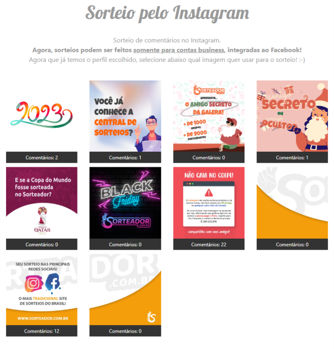 Como realizar um sorteio no Instagram usando o Sorteador – Blog do ...