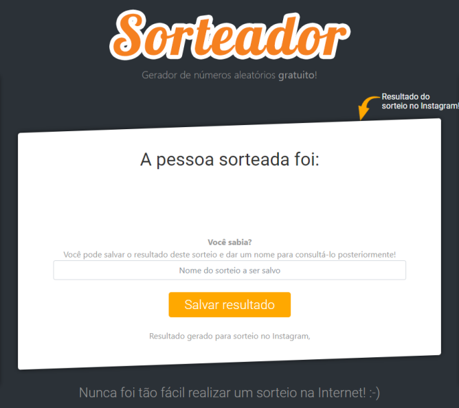 Como realizar um sorteio no Instagram usando o Sorteador – Blog do ...